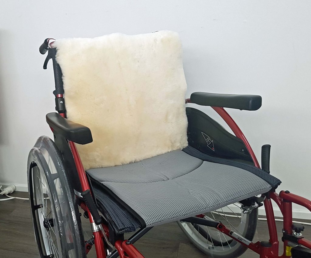 Sheepskin Wheelchair Backrest Panel Covers - Good Wool Store