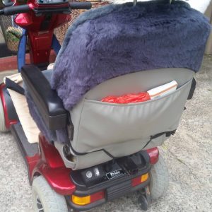Mobility Scooter Sheepskin Seat Cover - Large (50cm high)